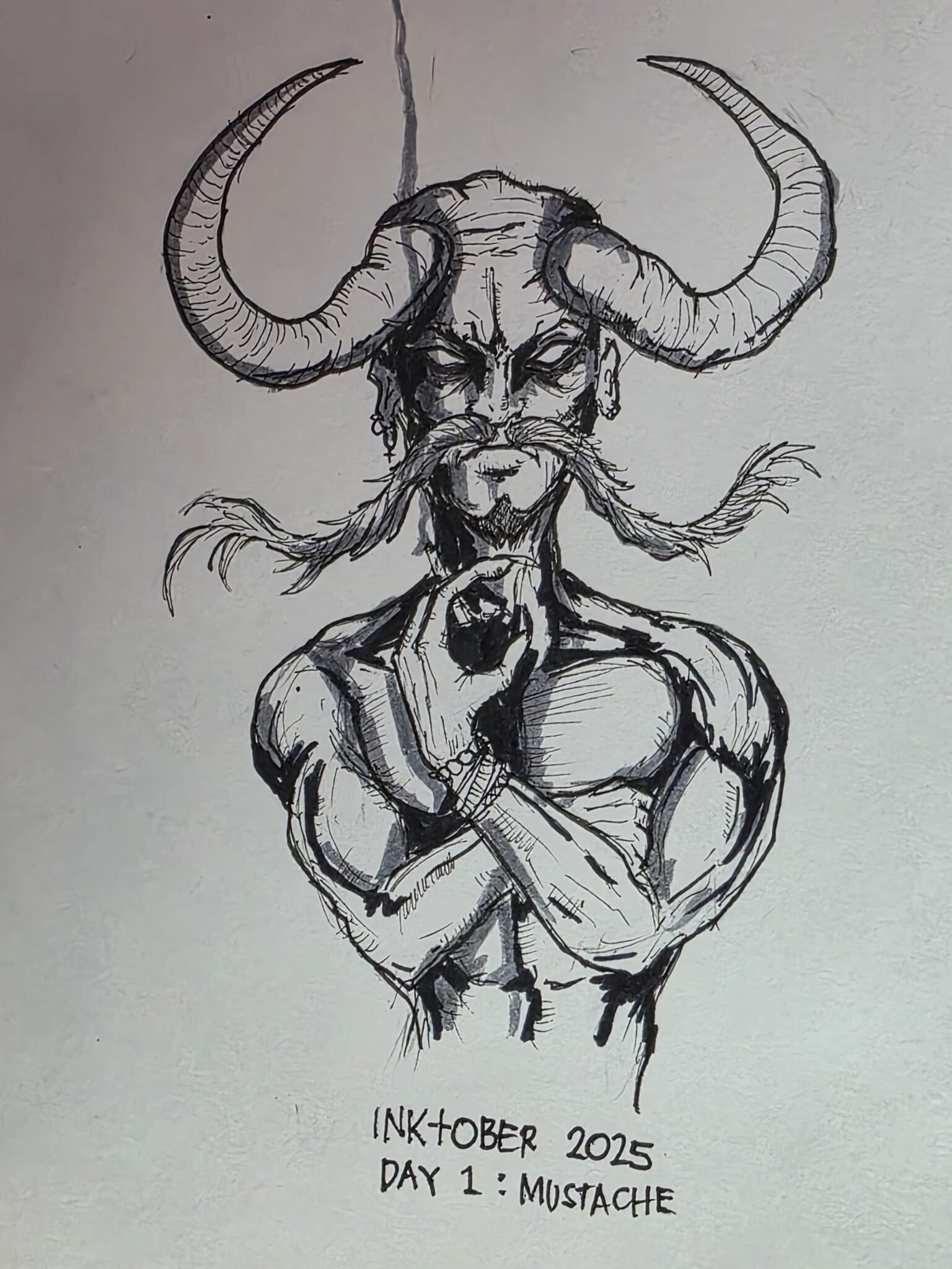Inktober 2025 – Day 1 : Mustache – Poetic Dustbin